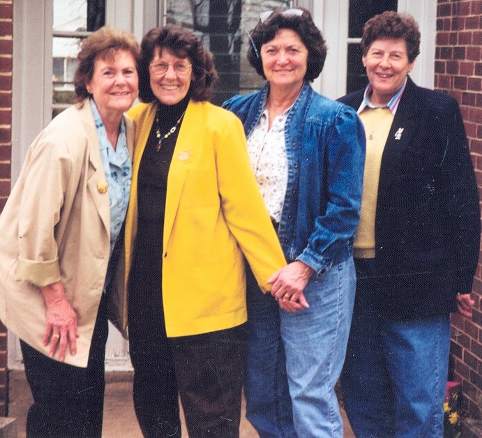 From left to right: Bonnie Nash, Betty Wolfe, Audrey Keys, Janet Siegman